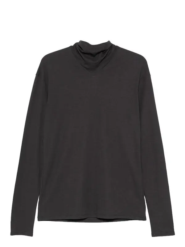 LEMAIRE Tie Back Long Sleeve Top - Gray