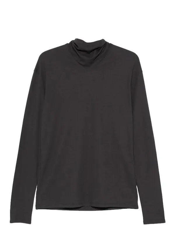 LEMAIRE Tie Back Long Sleeve Top - Gray