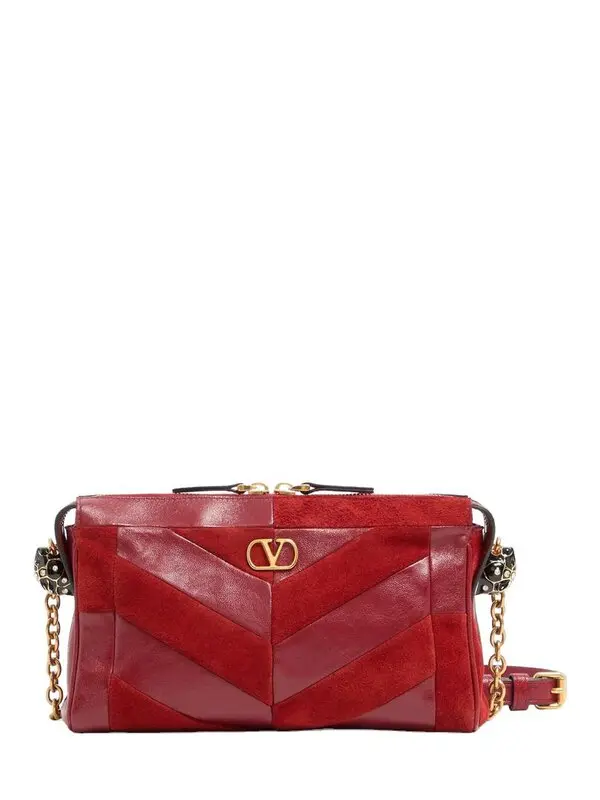Valentino Garavani Panthea Small Shoulder Bag - Red