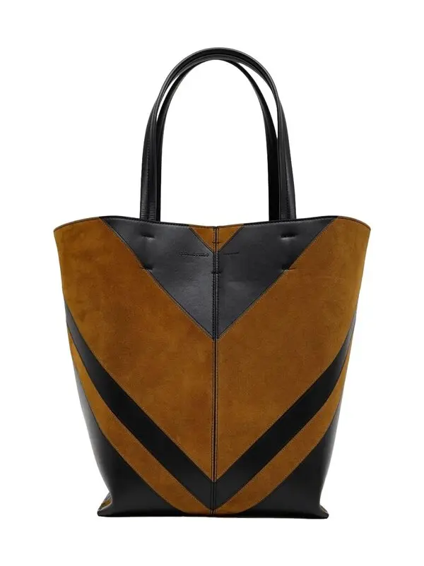 Phoebe Philo Suede Leather Tote - Multicolor
