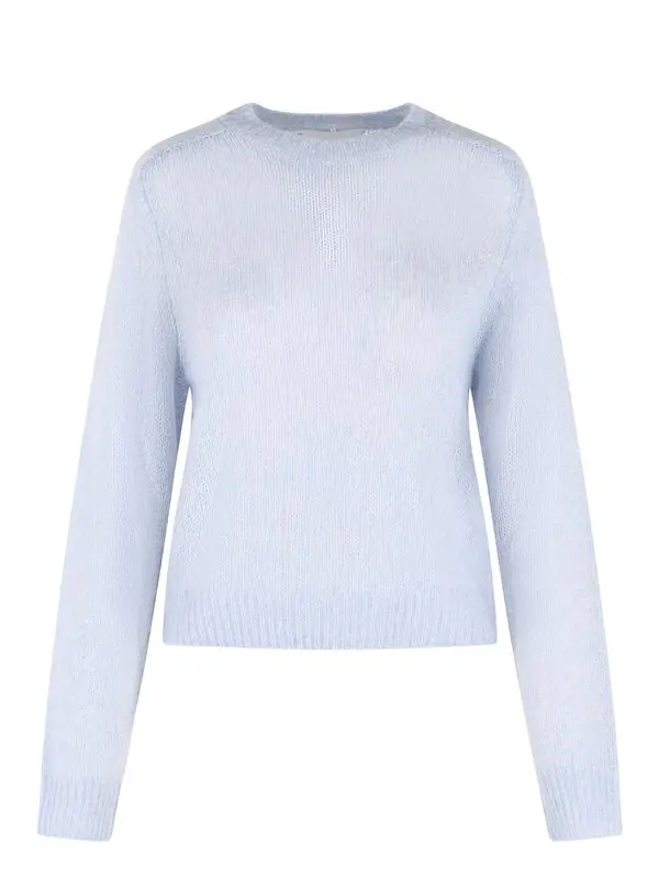LISA YANG Solene Sweater In Light Cotton And Cashmere - Blue