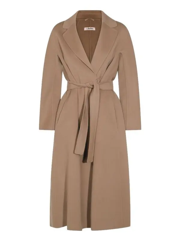 Max Mara Belted Long Coat - Multicolor