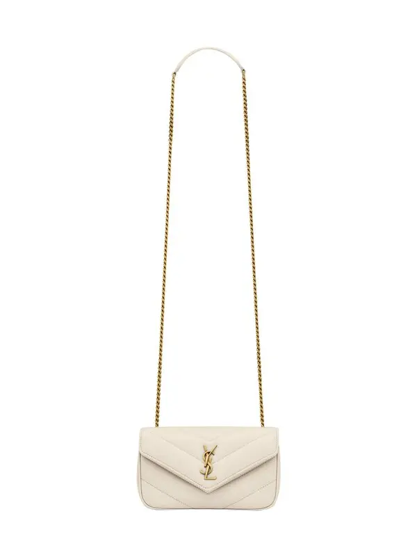 Saint Laurent Loulou" Mini Bag - Ivory