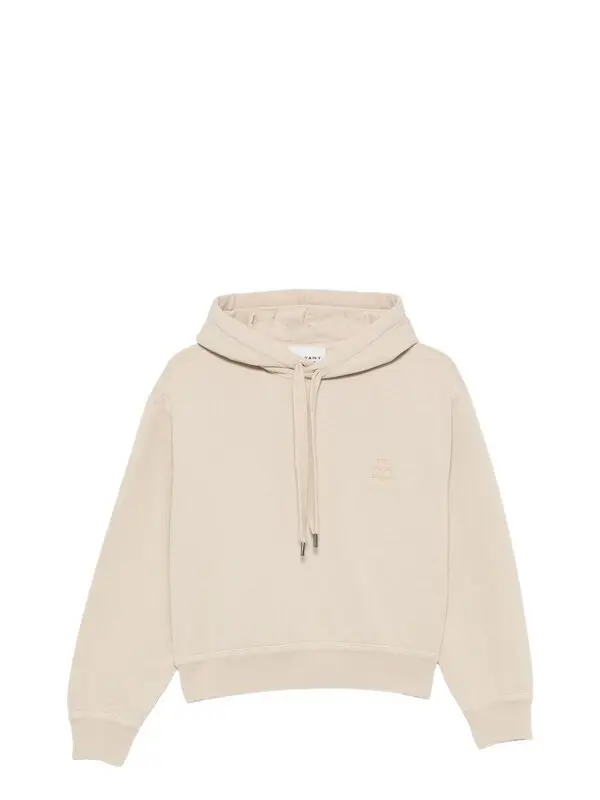 Isabel Marant Étoile Cotton Hoodie With Embroidered Logo - Multicolor