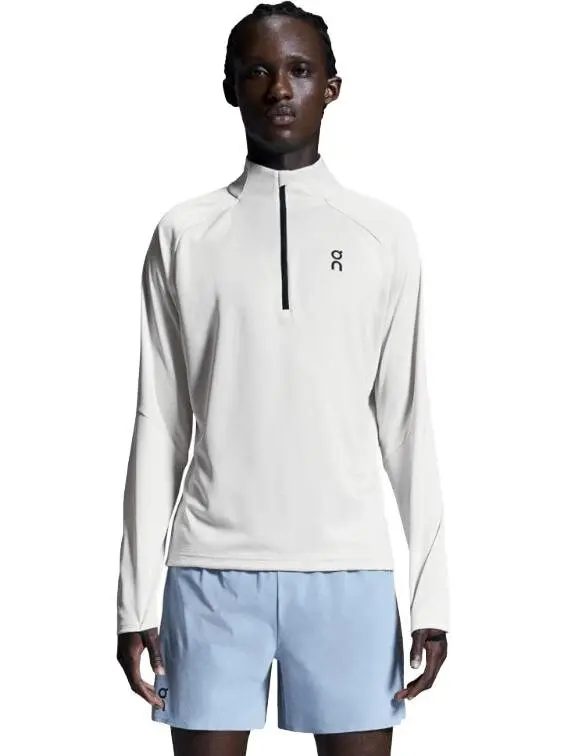 On Climate Shirt With Quarter Zip - Grey
