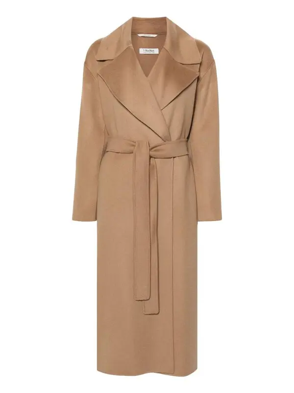 Max Mara Virgin Wool Felted Coat - Multicolor