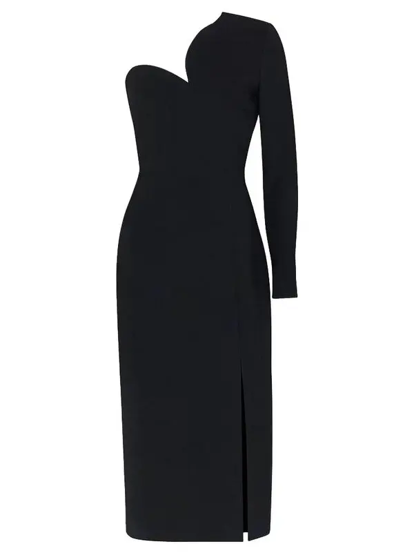 ROKSANDA Zahrah One-shoulder Midi Dress - Black