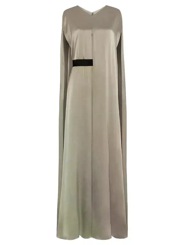 ROKSANDA Fyeris Cape-sleeve Maxi Dress - Neutrals