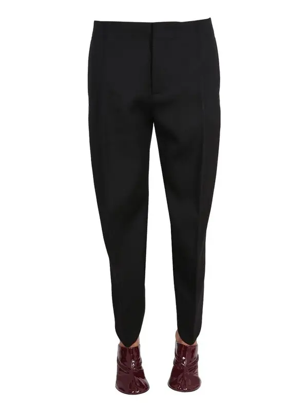 Bottega Veneta Compact Wool Pants - Black