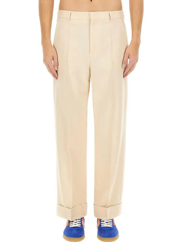 Valentino Garavani Wool Trousers - Cream