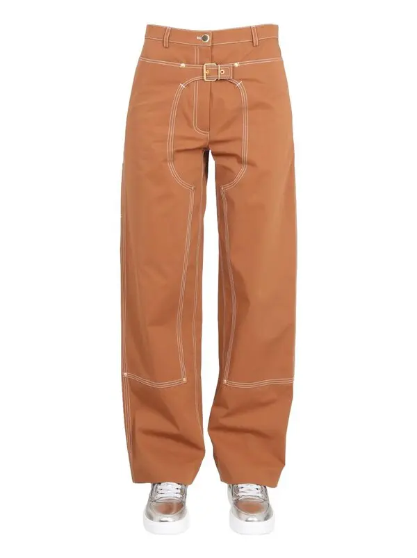 Stella McCartney Buckled Pants - Brown
