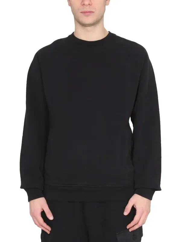 TEN C Crewneck Sweatshirt With Logo Print - Black