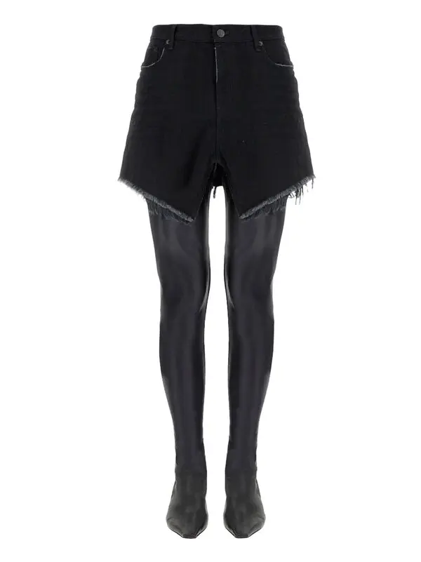 Balenciaga Mini Cut-up Skirt - Black