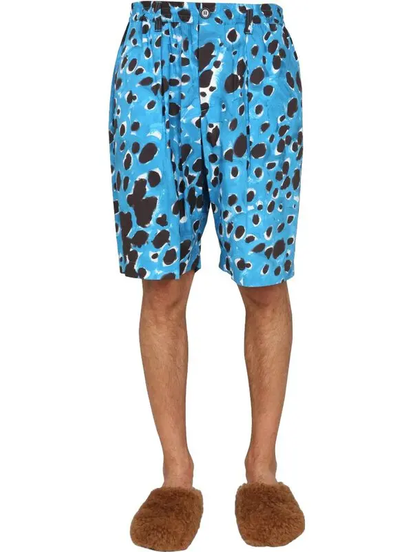 Marni Bermuda Shorts With Pop Dots Print - Multicolor