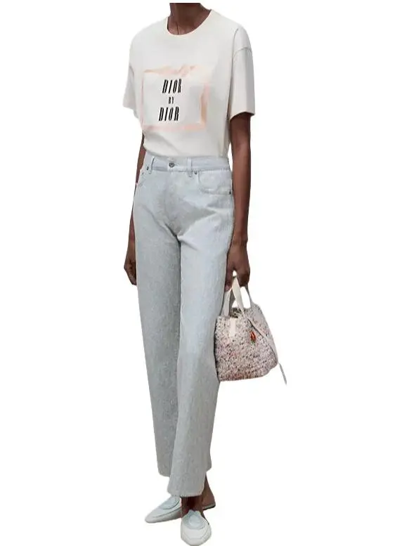 Dior Book Cover Boxy T-shirt - Gray