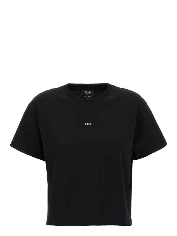 A.p.c. Boxy Micro Logo Cotton T-shirt - Multicolor