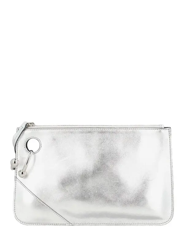 JW Anderson Metallic Clutch - Silver