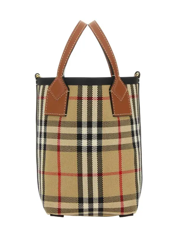 Burberry Embroidered Fabric London Bucket Bag - Multicolor