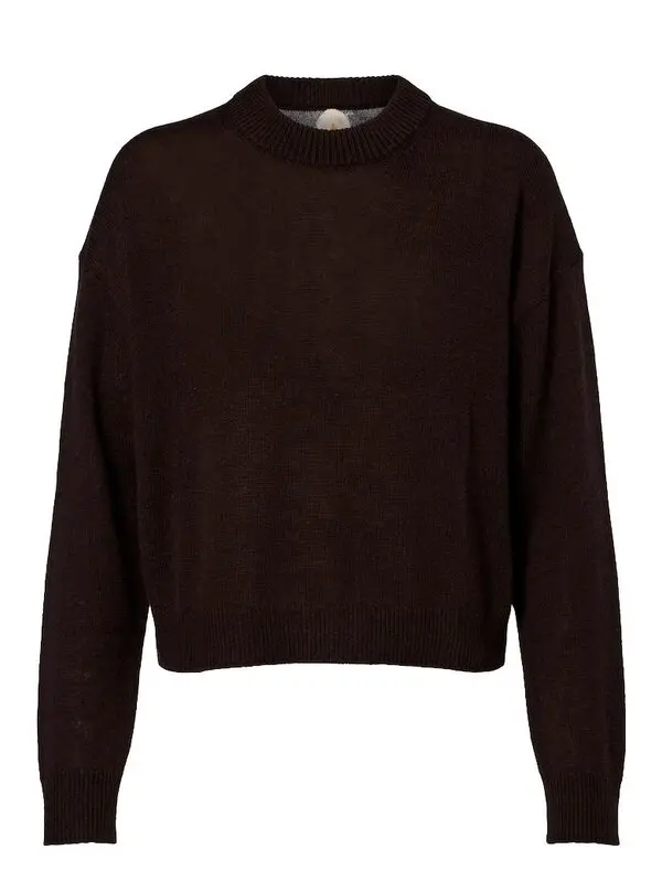Jardin Des Orangers Virgin Wool And Cashmere Crewneck Sweater - Brown