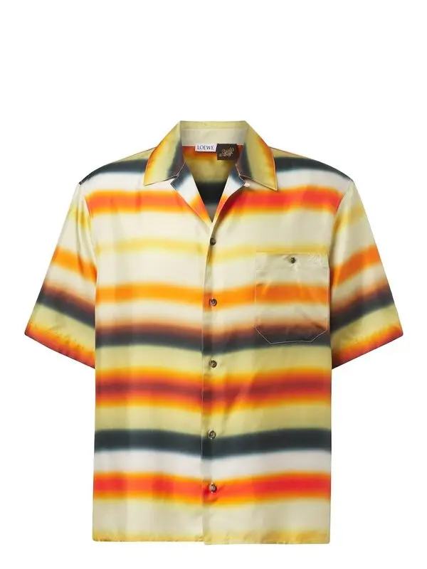 Loewe Paula's Ibiza Striped Cotton-blend Shirt - Multicoloured