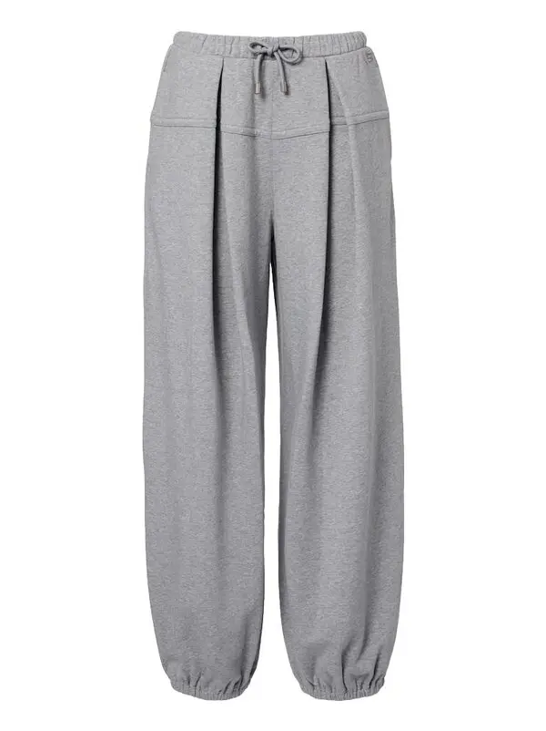 Sportmax Cotton-blend Sweatpants - Grey
