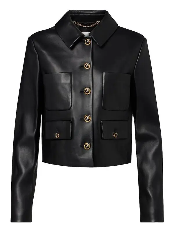 Altuzarra Astley Leather Jacket - Black