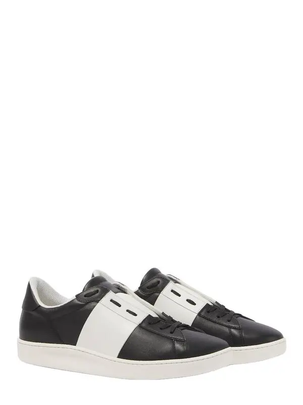 Valentino Garavani Open Royco Leather Sneakers - Black