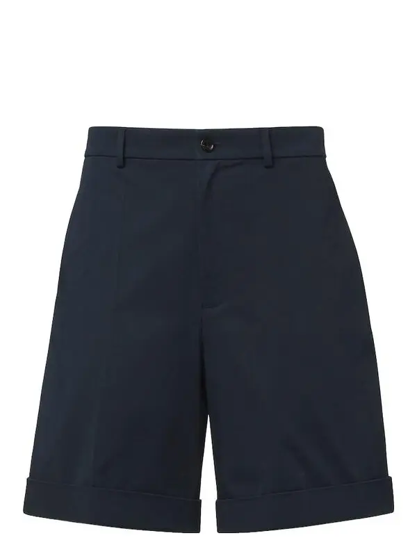 Valentino Garavani Cotton Bermuda Shorts - Blue