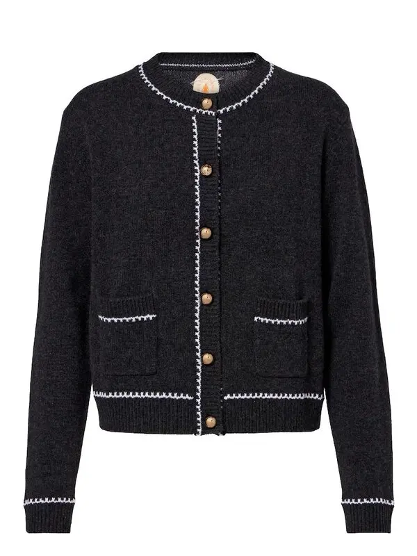 Jardin Des Orangers Virgin Wool And Cashmere Cardigan - Grey
