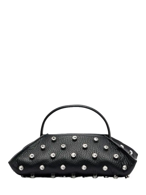 Altuzarra Origami Mini Embellished Leather Top-handle Bag - Black