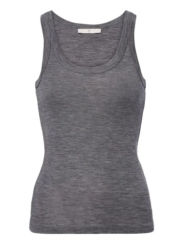 RÓHE Merino Wool Tank Top - Grey