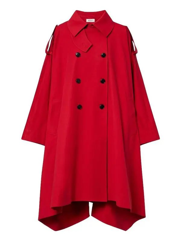 RÓHE Cotton-blend Trench Coat - Red