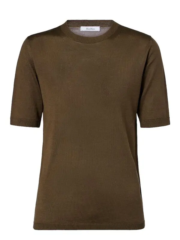 Max Mara Silk And Cashmere Top - Green