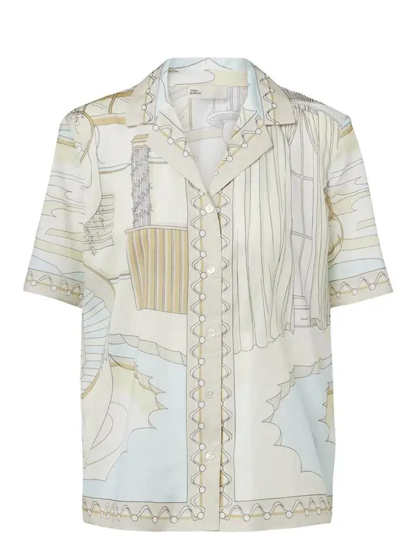 Tory Burch Printed Cotton Shirt - Multicoloured