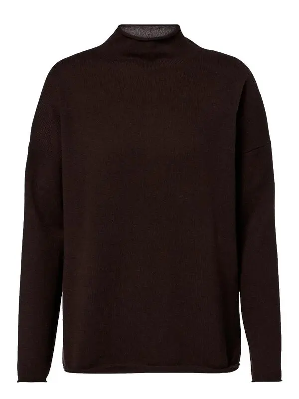 Jardin Des Orangers Cashmere Mock Neck Sweater - Brown