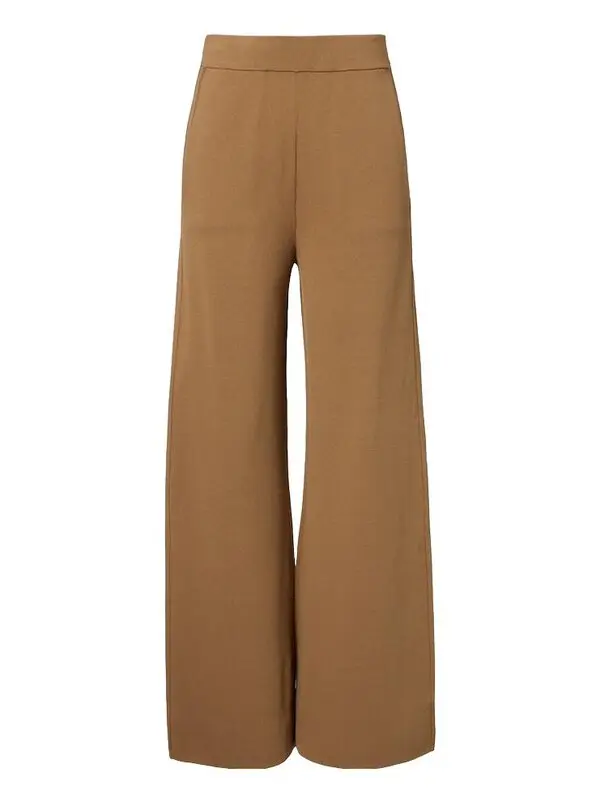 Max Mara Knitted Wide-leg Trousers - Beige