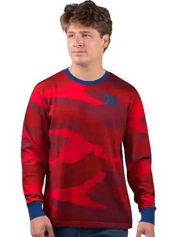STARTER New York Giants Thursday Night Gridiron Long Sleeve T-shirt - Red