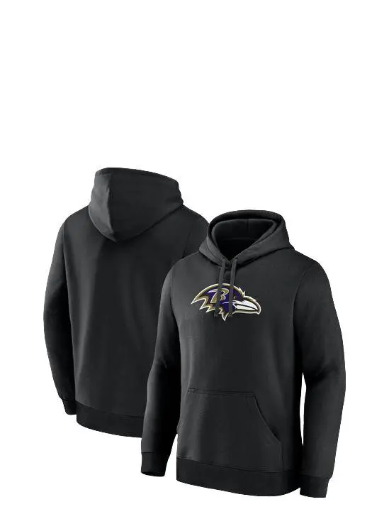 LOGO ATHLETIC Baltimore Ravens Primary Logo Hoodie - Black