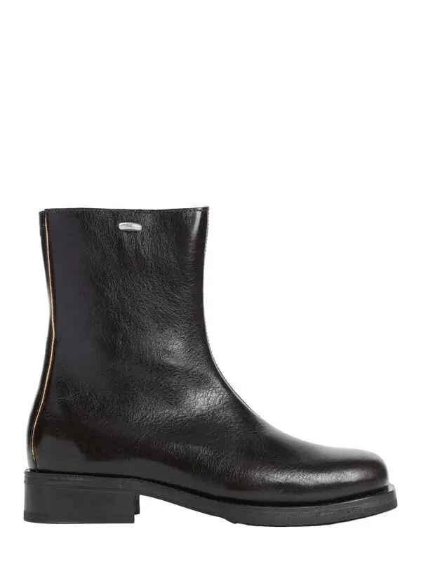 Our Legacy Camion Leather Zip Boots - Brown