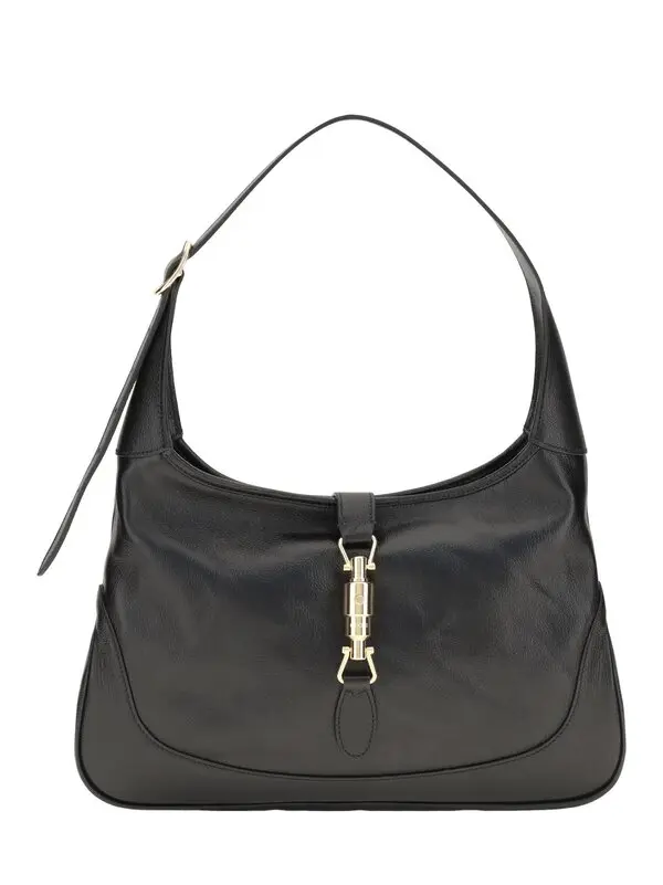 Gucci Jackie 1961 Soft Grained Leather Shoulder Bag - Black