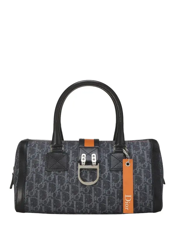 Dior Trotter Denim Flight Handbag - Blue