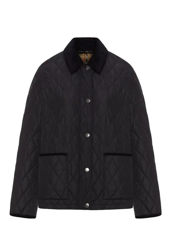 Burberry Quilted Polyamide Jacket With Check Lining - Multicolor