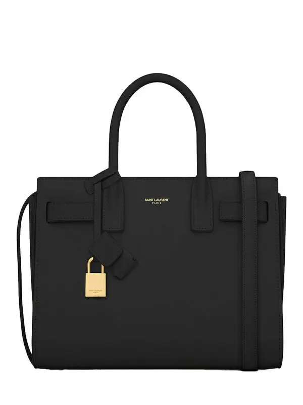 Saint Laurent Sac De Jour Baby Leather Bag - Black