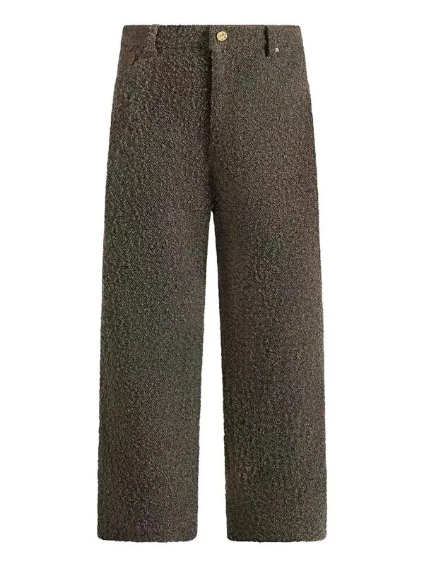 Manière De Voir Arnault In Bouclé Relaxed-fit Jeans - Brown