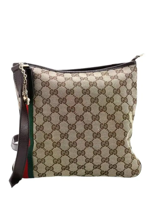 Gucci Jolicoeur Messenger Bag Gg Canvas Crossbody Bag - Brown