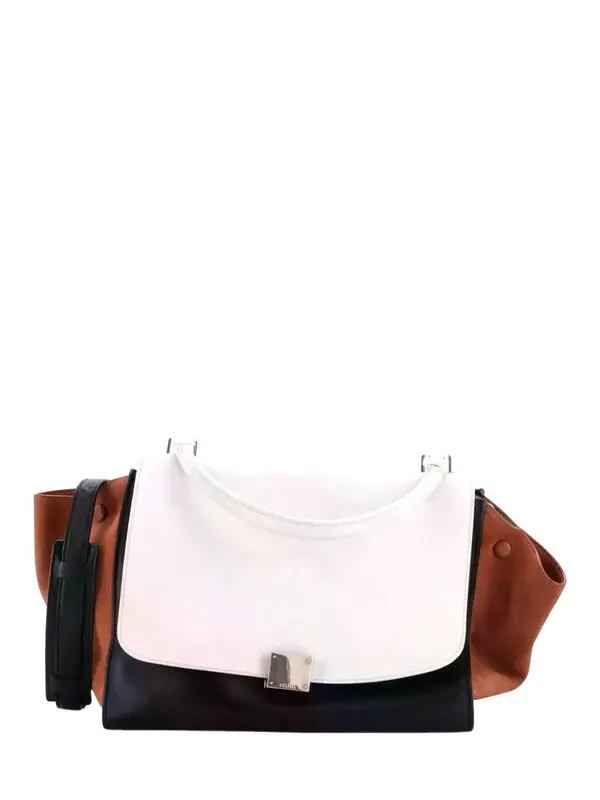Celine Tricolor Trapeze Satchel - Multicolour
