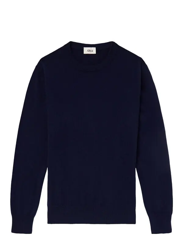 Altea Cashmere Crewneck Sweater - Blue