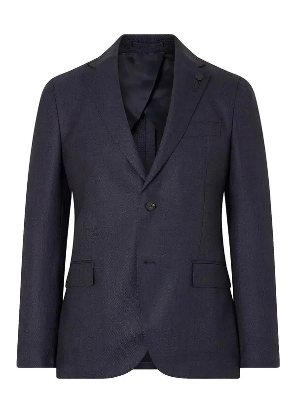 LARDINI Wool Suit Jacket - Blue