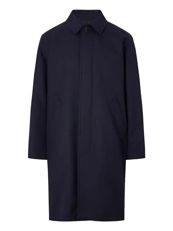 A.p.c. Mac Hugo Gabardine Trench Coat - Blue