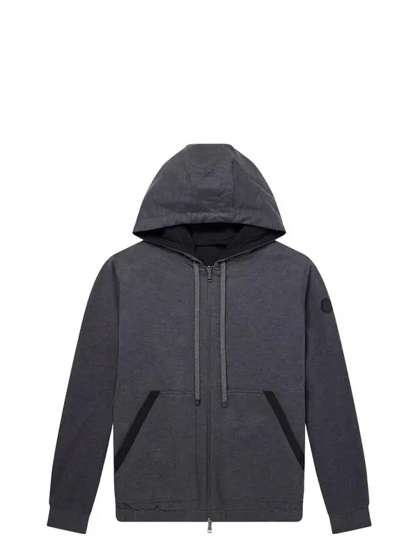 Moncler Cotton Zip-up Hoodie - Gray